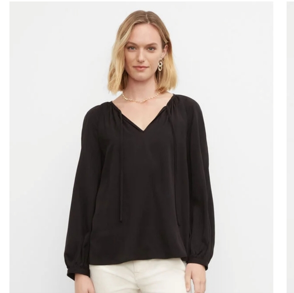 Club Monaco | Tops | Nwt Club Monaco Tie Neck Swing Chemise | Poshmark